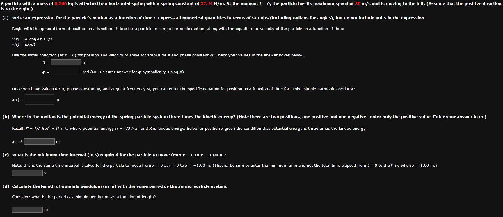 Solved is to the right.)Begin with the general form of | Chegg.com