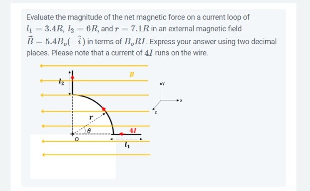 Solved Evaluate the magnitude of the net magnetic force on a | Chegg.com