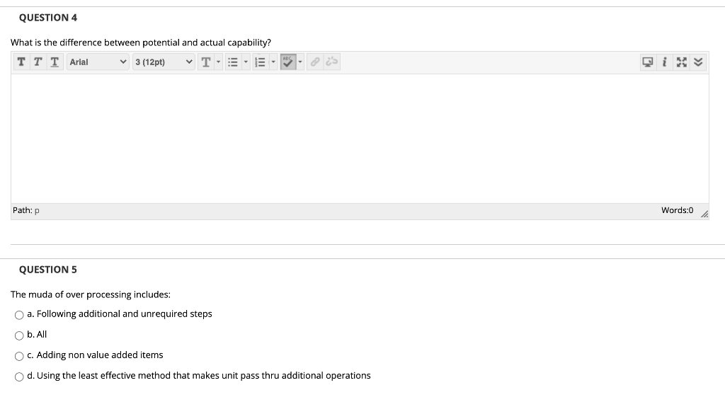 Solved QUESTION 4 What is the difference between potential | Chegg.com