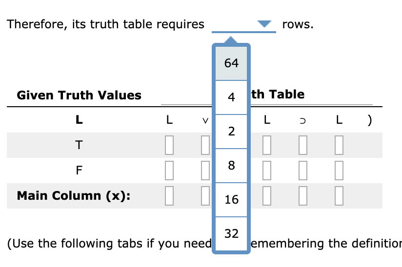 Solved 5. Completing Truth Tables 1 Once you have assigned | Chegg.com