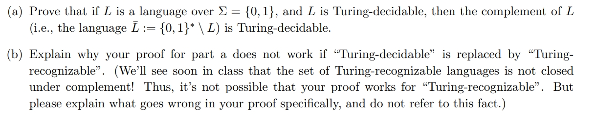 Solved (a) ﻿Prove that if \( ﻿L \) ﻿is a language over | Chegg.com