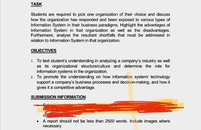 Solved TASK Students are required to pick one organization | Chegg.com