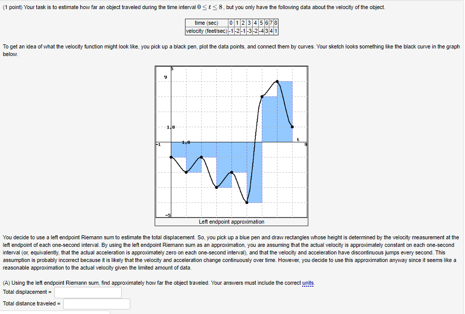 Solved (1 point) Your task is to estimate how far an object | Chegg.com