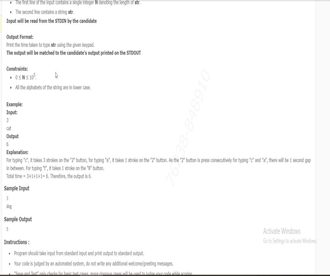 Solved 01 Keypad Strokes 2 Marks Problem Statement The 