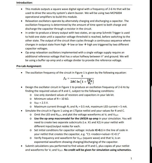 This module outputs a square wave digital signal with | Chegg.com
