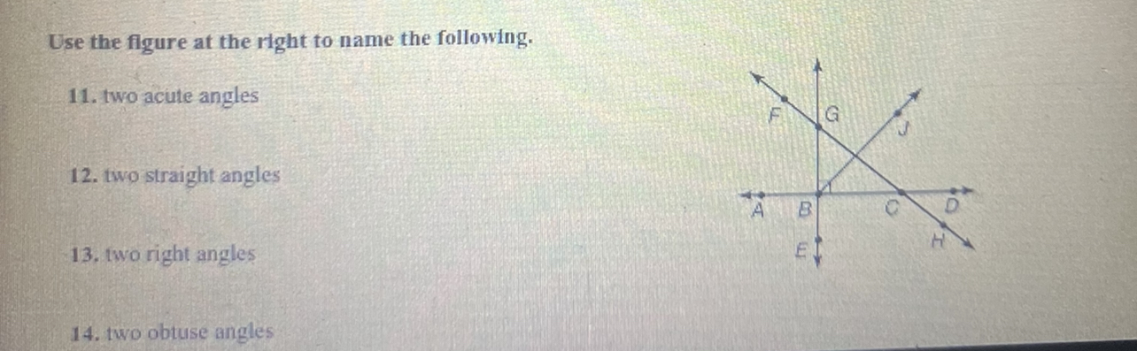 Solved Use the figure at the right to name the following. | Chegg.com