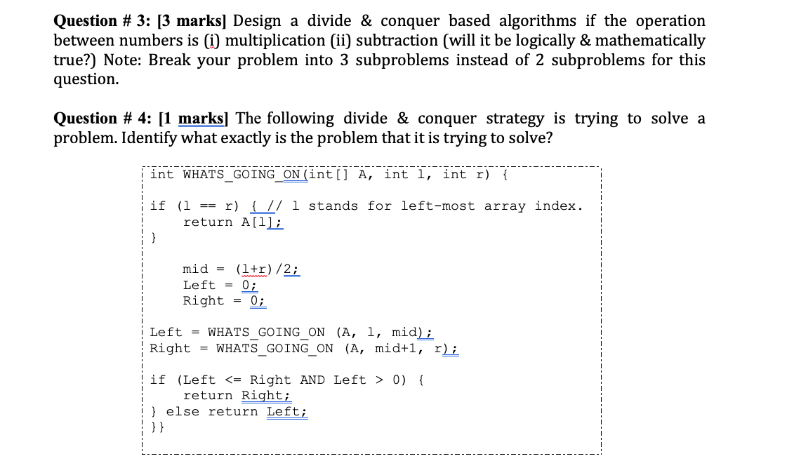 Solved THESE QUESTIONS ARE FROM D&A OF ALGORITHMS | Chegg.com
