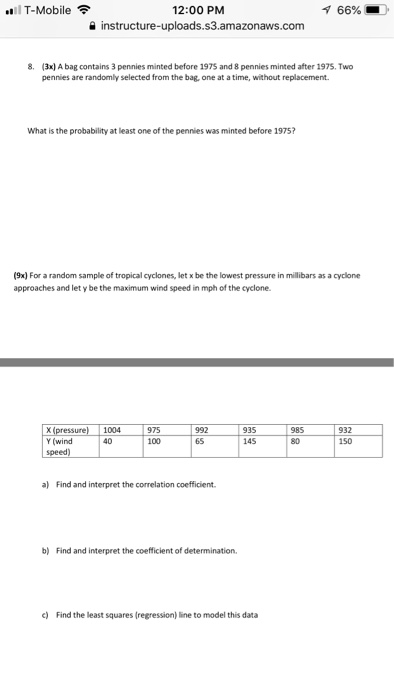 Solved T-Mobile 12:00 PM | Chegg.com