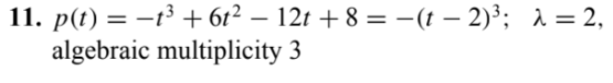 Solved In Exercises 1-14, find the characteristic polynomial | Chegg.com