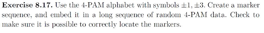 Solved Exercise 8.17. Use the 4-PAM alphabet with symbols | Chegg.com