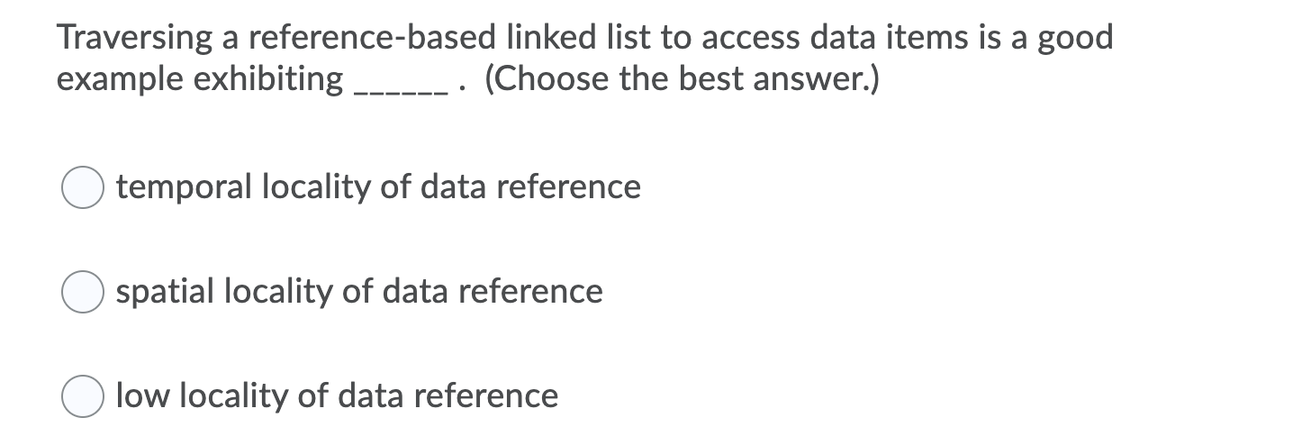 Solved Traversing a reference-based linked list to access | Chegg.com