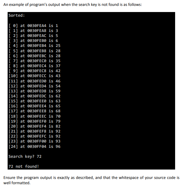 Solved Write A Program That Generates An Array Of 25