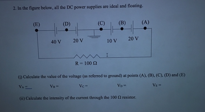 Solved In the figure below, all the DC power supplies are | Chegg.com
