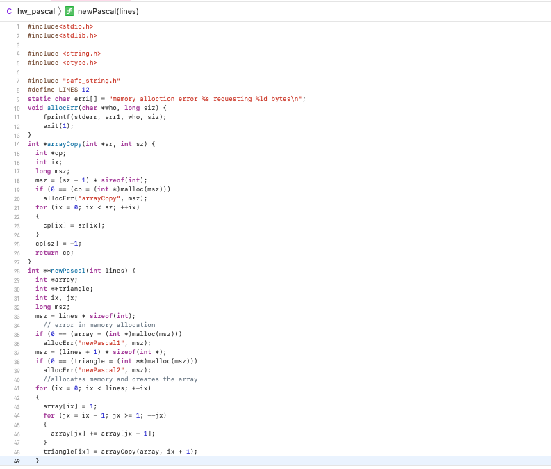 The attached files, Memory.c, Memory.h, and MemLeak.h | Chegg.com