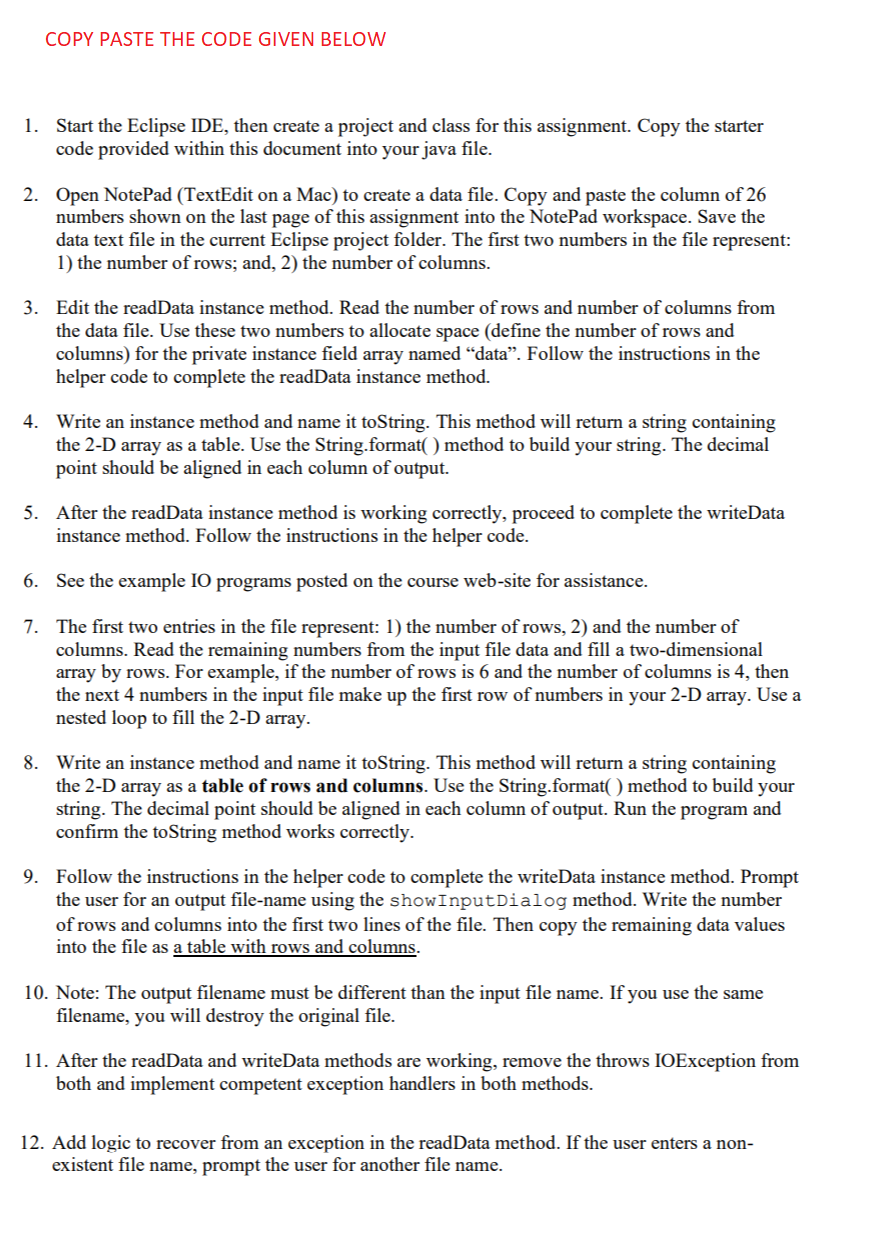 Solved import java.util.*; import java.io.*; import | Chegg.com