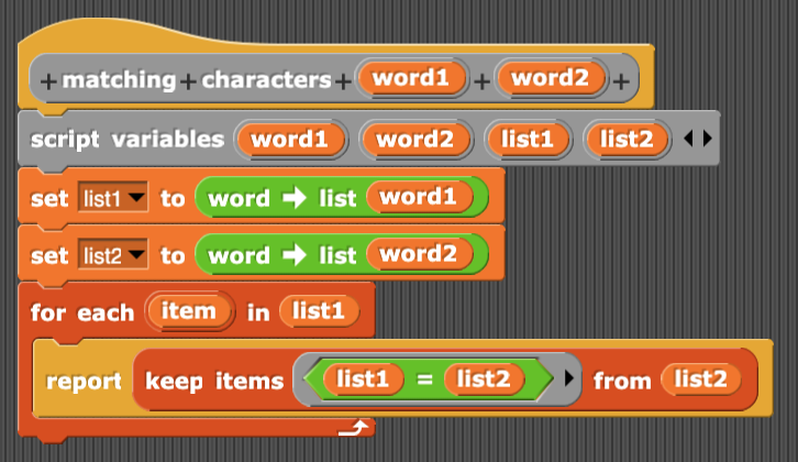 How can I create and compare lists from 2 words | Chegg.com