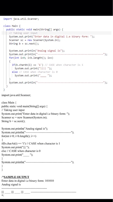 Solved import java.util.Scanner; class Main ( public static | Chegg.com