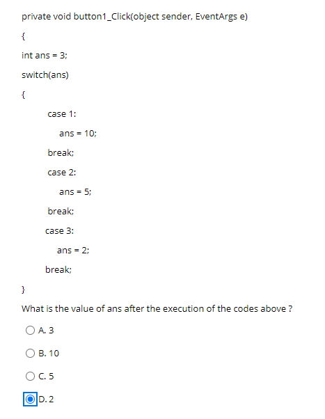 Solved private void button1_Click(object sender, EventArgs | Chegg.com