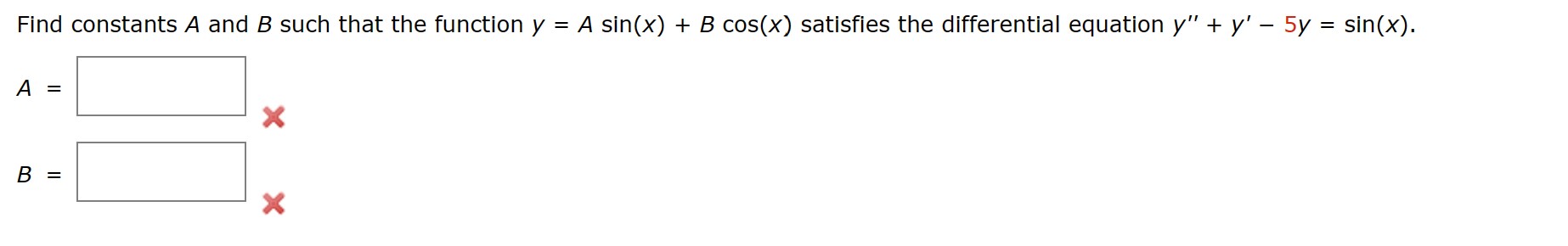 Solved Find constants A and B such that the function | Chegg.com