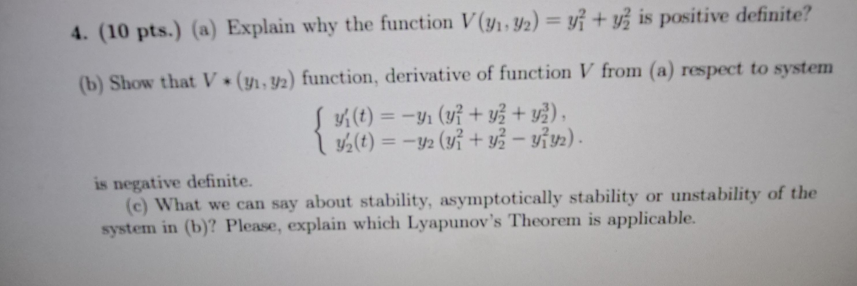 Solved 4. (10 pts.) (a) Explain why the function | Chegg.com