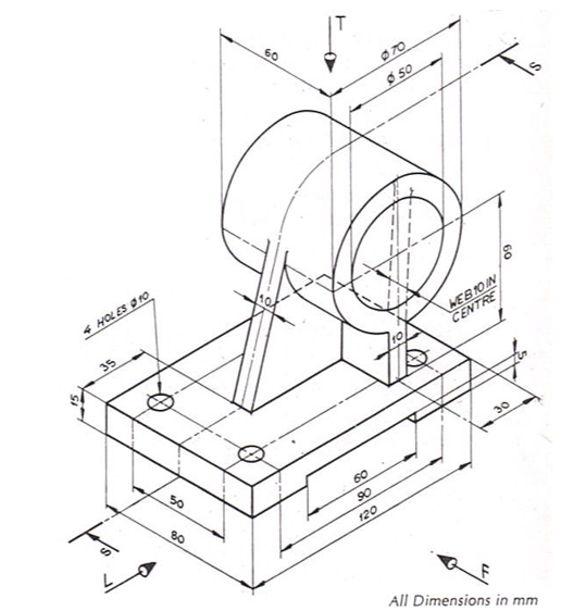 Solved How to draw this isometric in ( inventor autocad ), I | Chegg.com