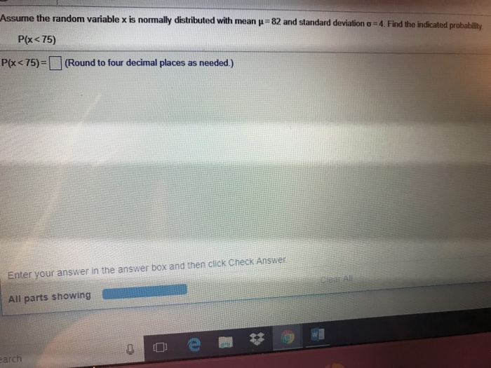Solved Assume The Random Variable X Is Normally Distributed 