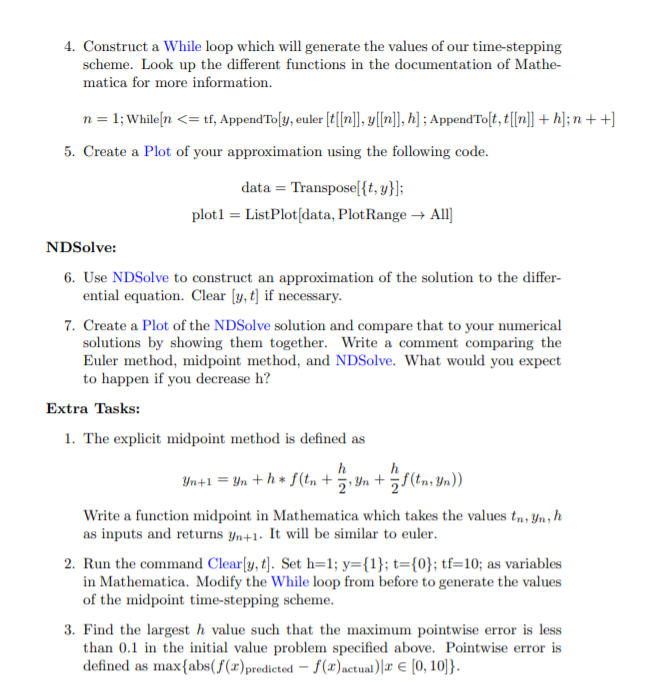 Mathematica 13: Numerical Solutions Description: | Chegg.com