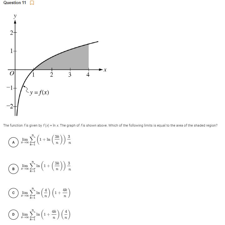Solved Question 11 + > 11 y=f(x) The function fis given by | Chegg.com