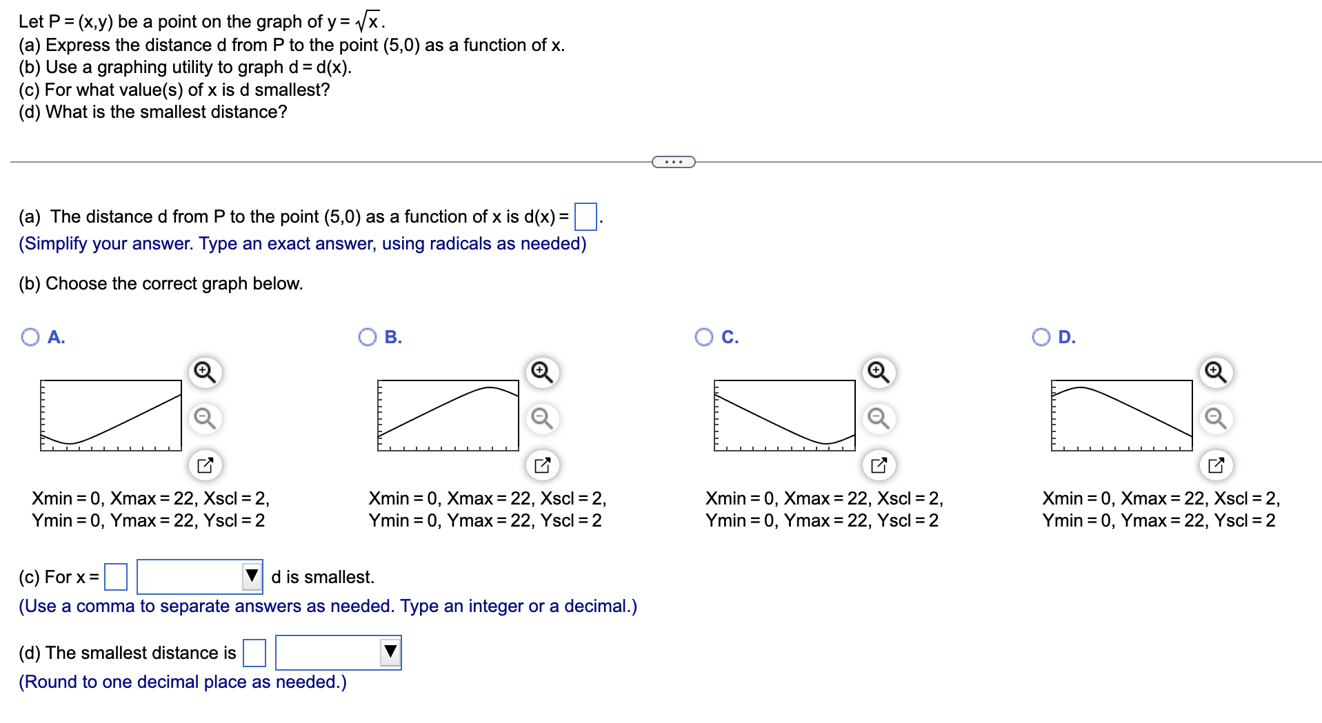 Solved Let P=(x,y) be a point on the graph of y=x. (a) | Chegg.com
