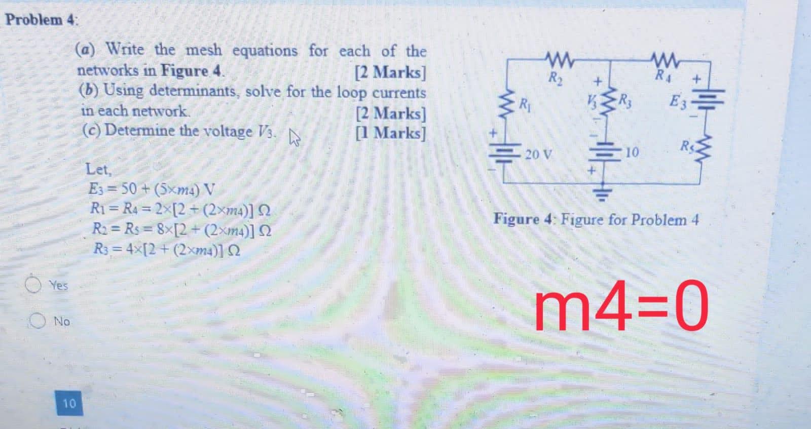 Solved Problem 4: (a) Write the mesh equations for each of | Chegg.com