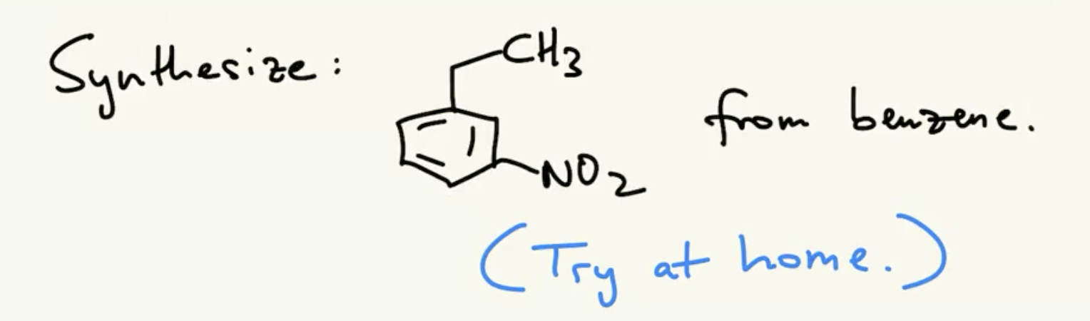 Solved Synthesize: CH3 from benzene. NO2 (Try at home.) | Chegg.com