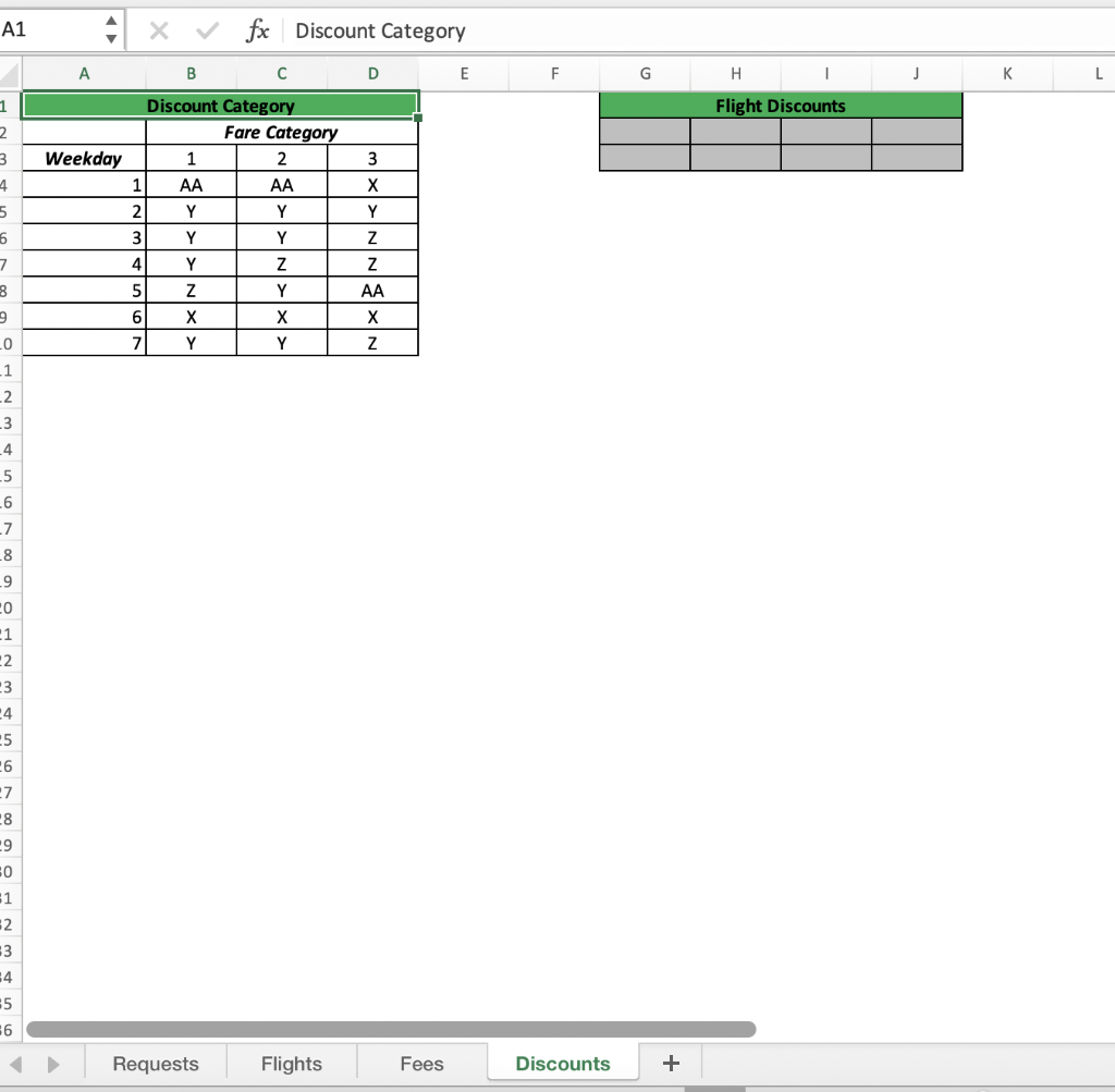 In cell E3 of the Requests worksheet, use the VLOOKUP | Chegg.com