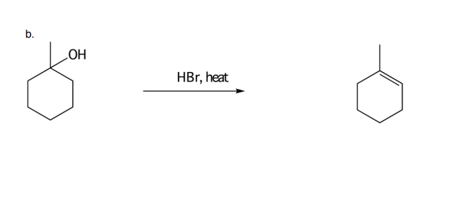 Solved b. 애 HBr, heat | Chegg.com