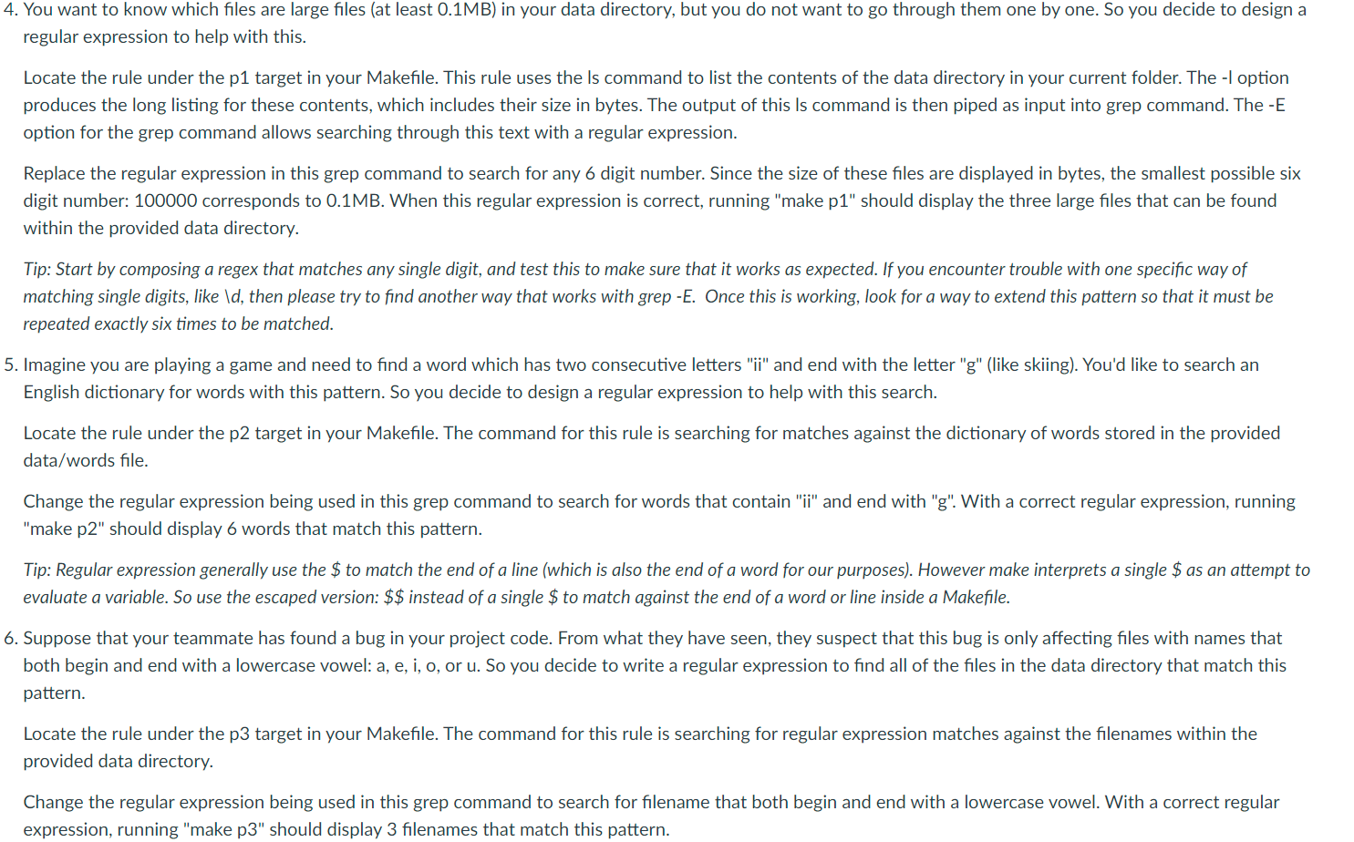 Solved 4. You want to know which files are large files (at | Chegg.com