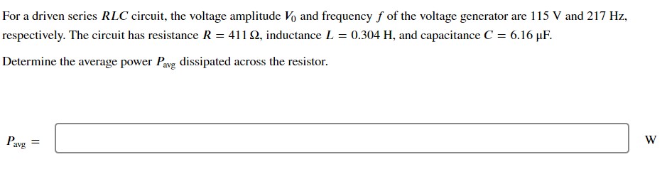 Solved For a driven series RLC circuit, the voltage | Chegg.com
