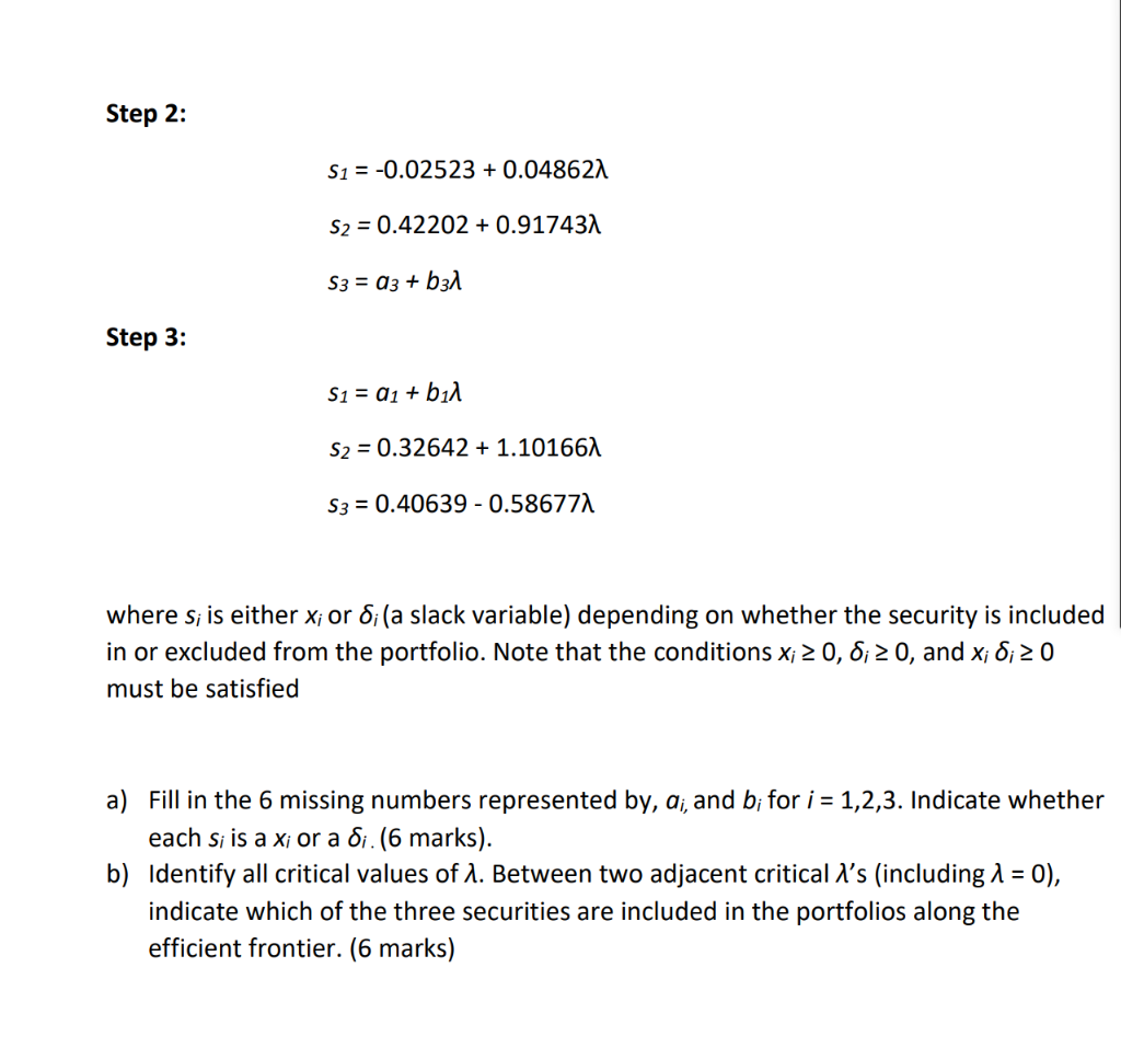 Part A: 1. Consider a portfolio optimization problem | Chegg.com