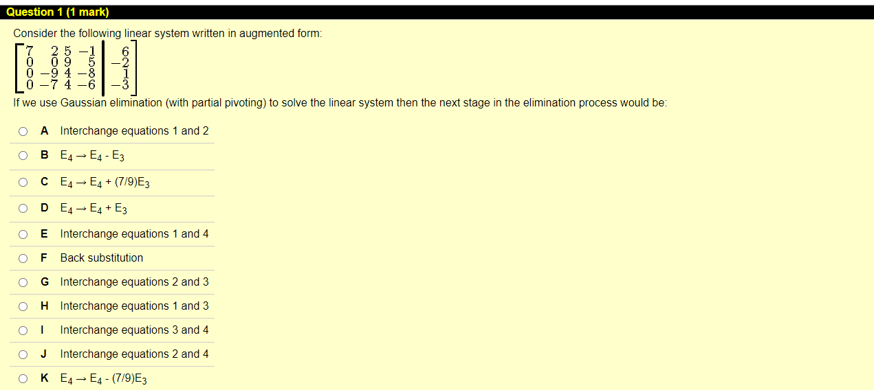 Solved Consider the following linear system written in | Chegg.com
