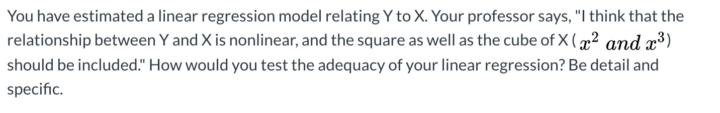 Solved You Have Estimated A Linear Regression Model Relating Chegg