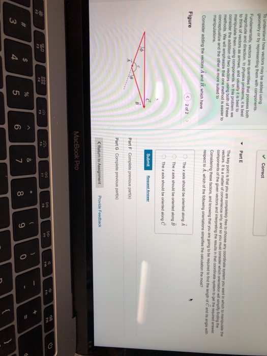 Solved arrow ct Part B Figure Find C, the length of C, the | Chegg.com