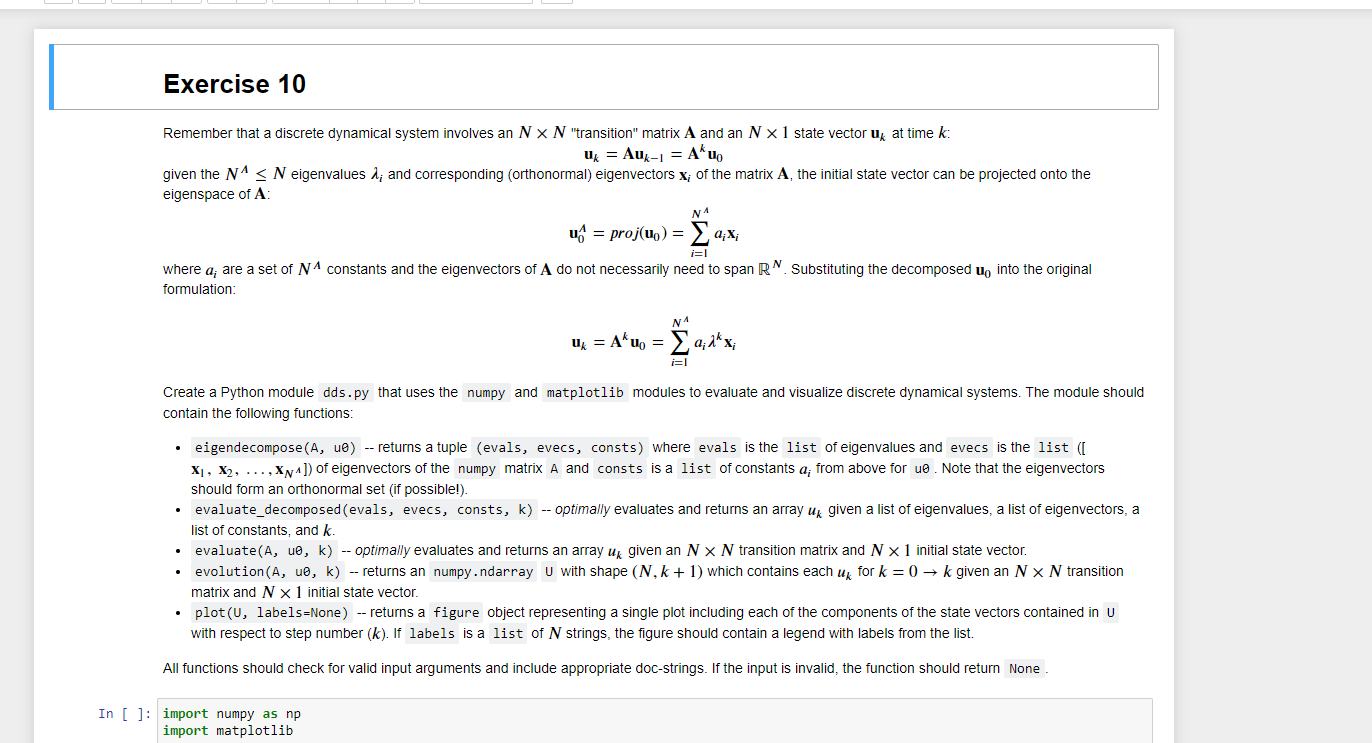 Solved Remember that a discrete dynamical system involves an | Chegg.com