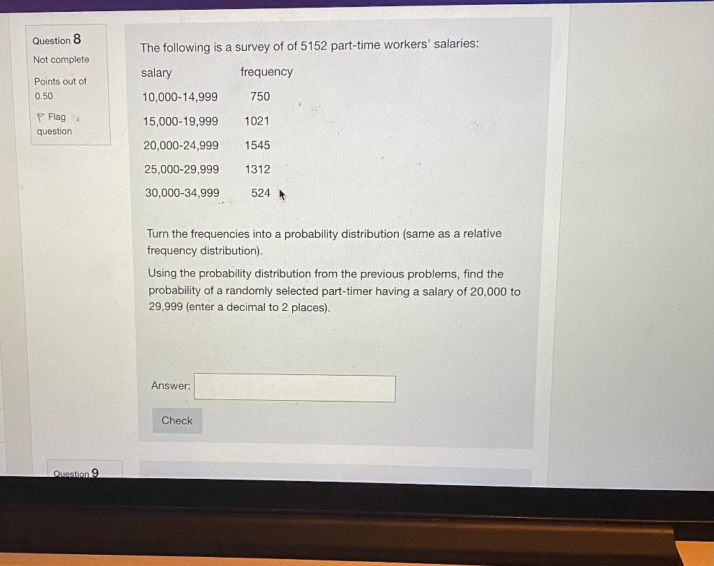 Solved Using the probability distribution from the previous | Chegg.com