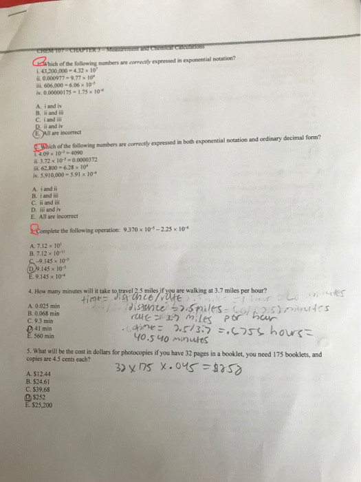 Solved hich of the following numbers are correcrly expressed | Chegg.com