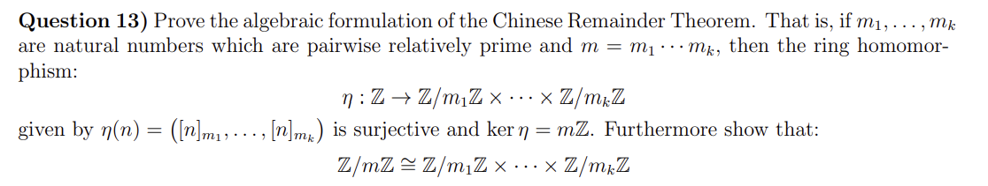Solved Question 13) Prove the algebraic formulation of the | Chegg.com