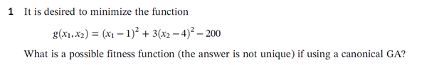 Solved 1 It is desired to minimize the function | Chegg.com