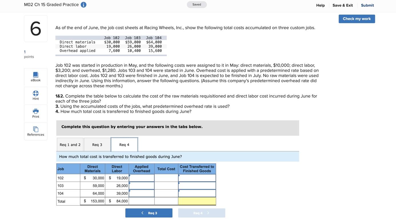 Solved MO2 Ch 15 Graded Practice Saved Help Save & Exit | Chegg.com