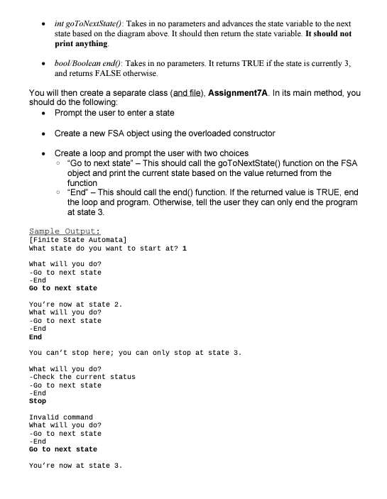 Solved Assignment 7A: Finite State Automata. In computer | Chegg.com
