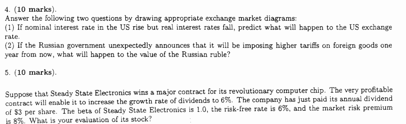 Solved 4. (10 marks) Answer the following two questions by | Chegg.com