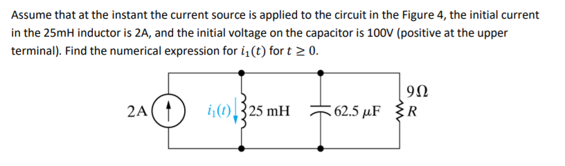 Solved Assume that at the instant the current source is | Chegg.com
