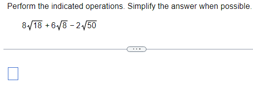 Solved Perform the indicated operations. Simplify the answer | Chegg.com