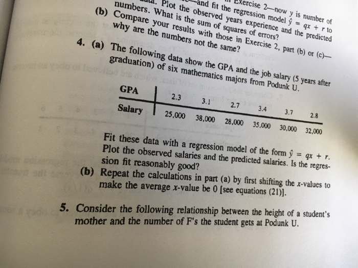Solved l LXercise 2-now y is number of fit the regression | Chegg.com Solved l LXercise 2-now y is number of fit the regression | Chegg.com